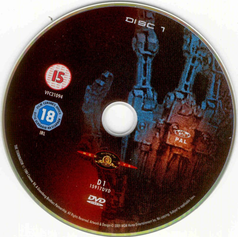 DVD Lables: Terminator